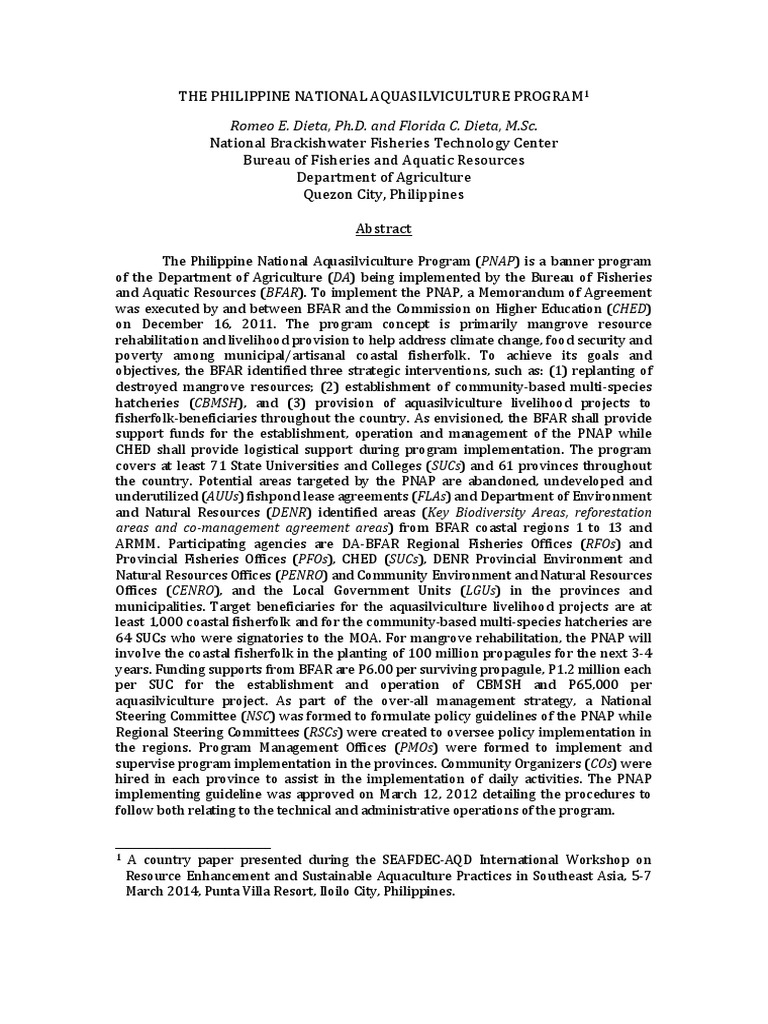 Aquasilviculture | PDF | Natural Environment | Earth Sciences