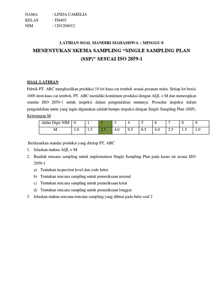 Single Sampling | PDF