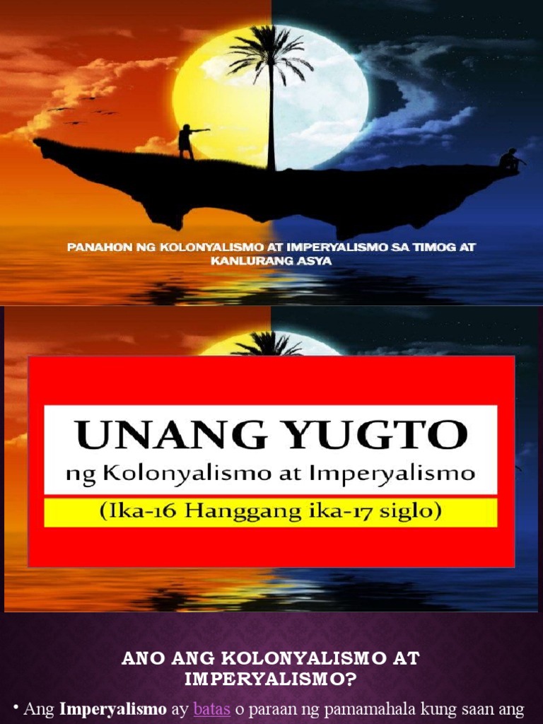 3rd QTR ppt-KOLONYALISMO AT IMPERYALISMO | PDF