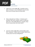 Grade 2 - Money Word Problems 2 | PDF