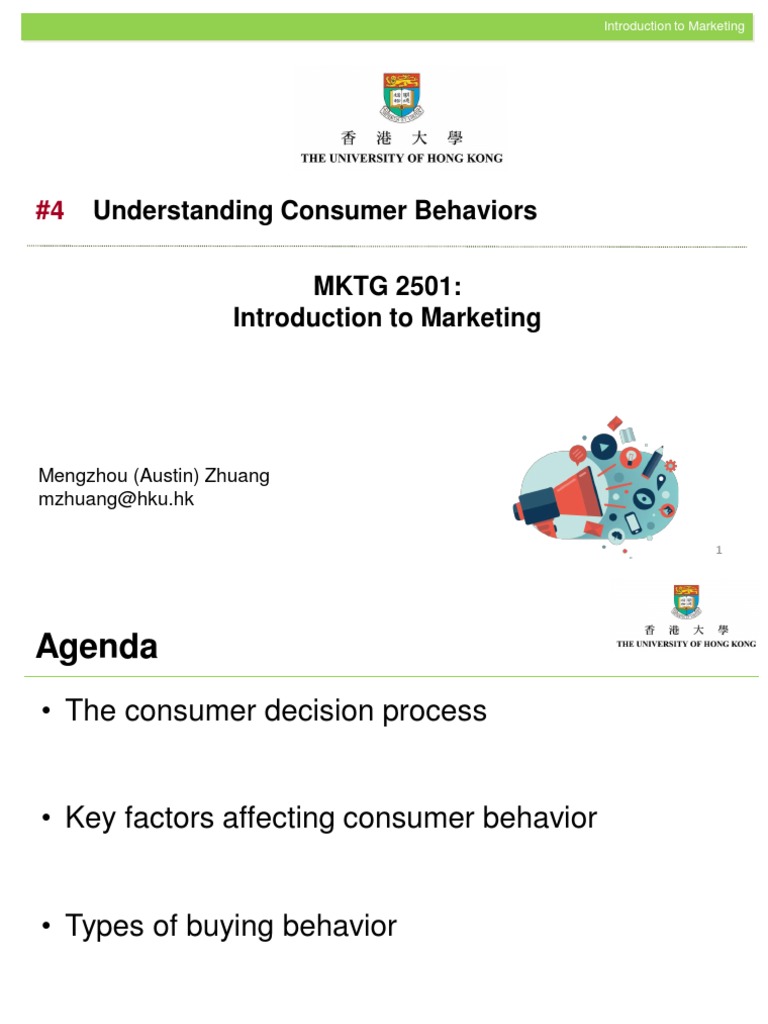 MKTG2501 - Session 4 Understanding Consumer Behavior | PDF | Consumer Behaviour | Marketing