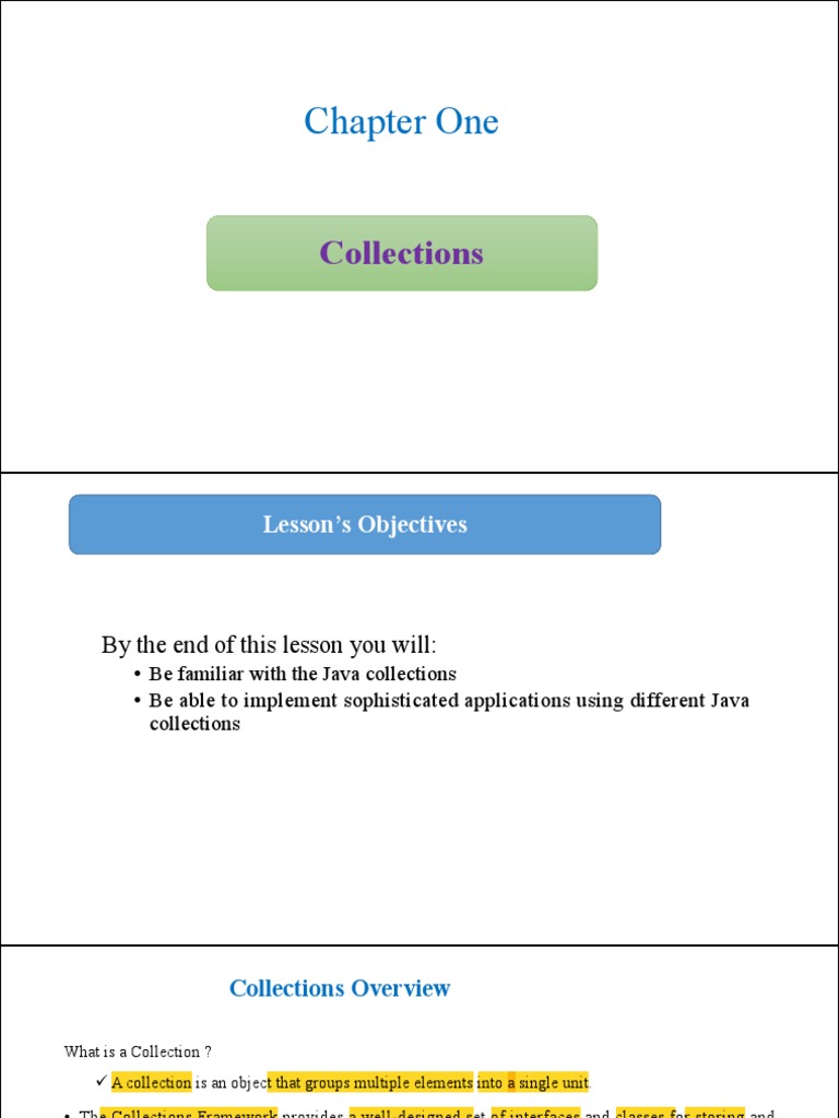 Lecture 1 Collections Modified Pdf Method Computer Programming Class Computer 9384