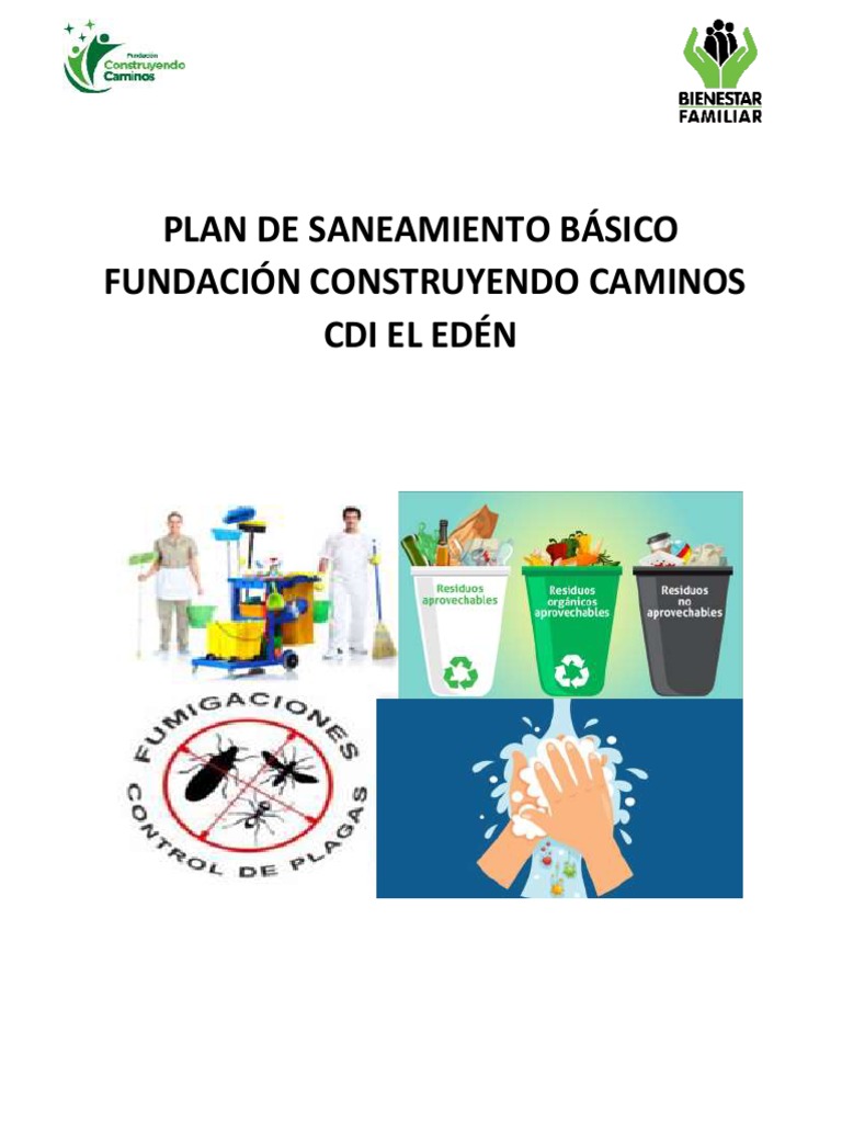 Plan de Saniamiento Basico - Cdi El Edén | PDF | Pesticida | Residuos