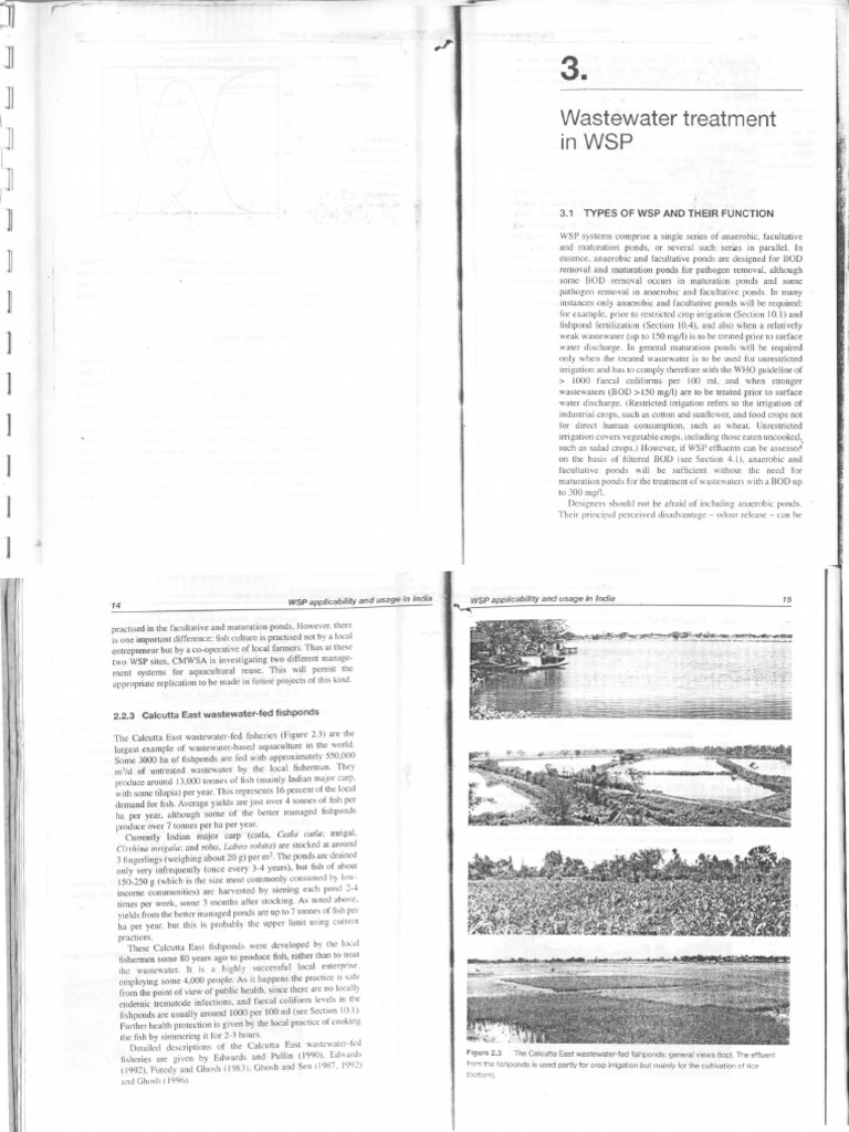 Waste Stabilisation Pond Design - Manual | PDF | Sewage Treatment ...