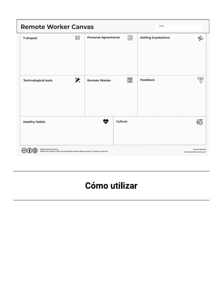 Remote Worker Canvas Instructivo | PDF