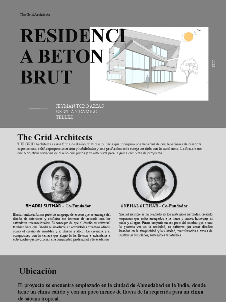 Residencia Beton Brut | Descargar gratis PDF | Hormigón | Diseño