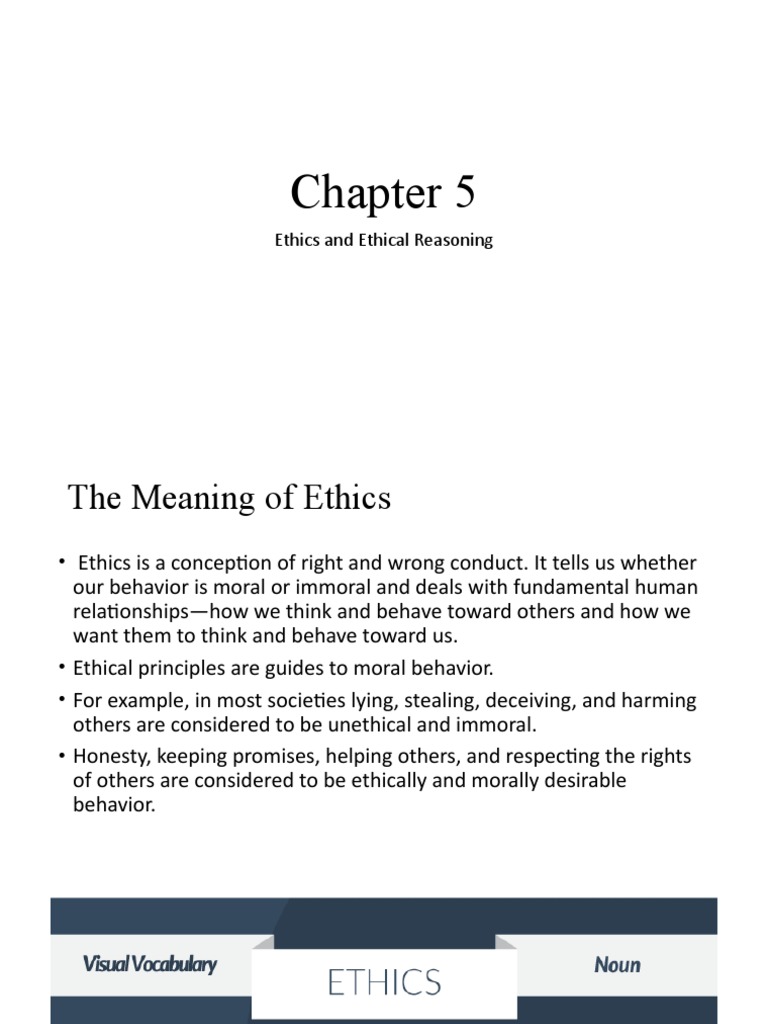 Chapter - 5 Business Ethics | PDF | Business Ethics | Behavior