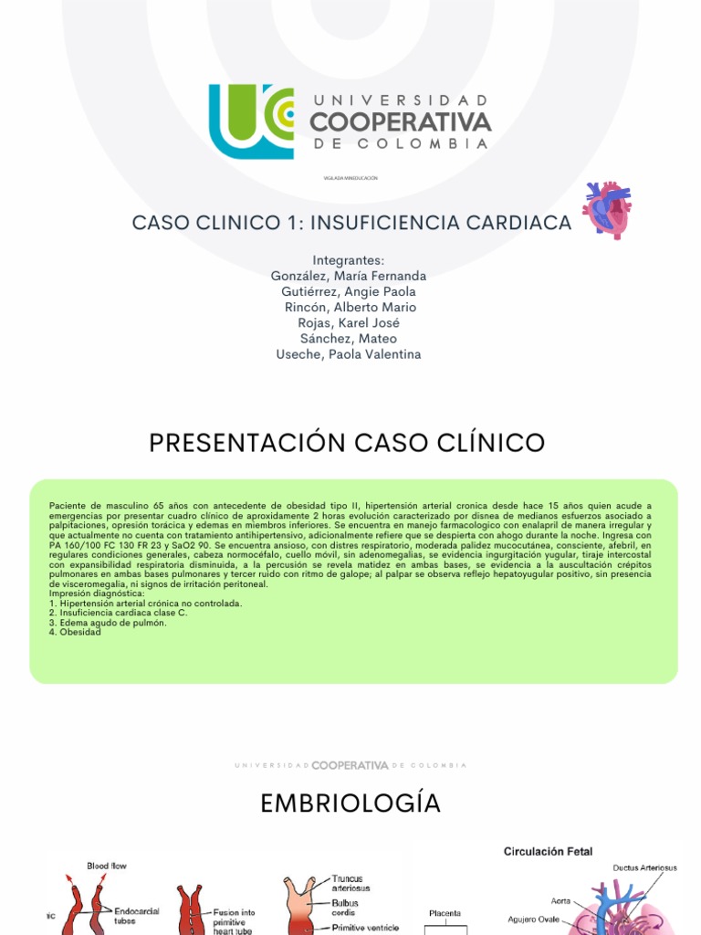 INSUFICIENCIA CARDIACA Caso Clinico | PDF | Insuficiencia cardíaca ... INSUFICIENCIA CARDIACA Caso Clinico | PDF | Insuficiencia cardíaca ...