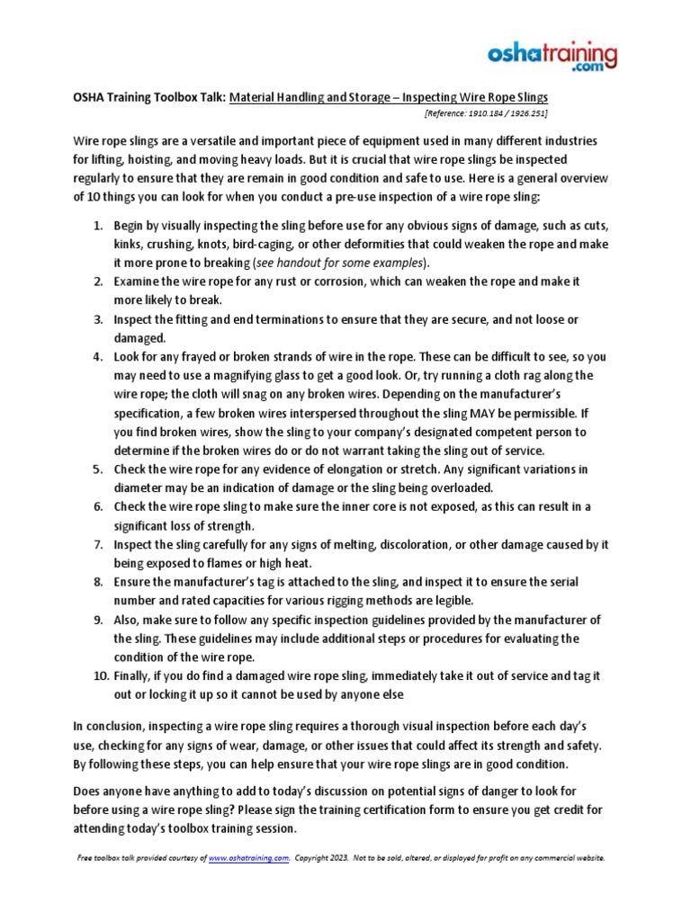Material - Handling TBT.4 | PDF | Rope | Wire