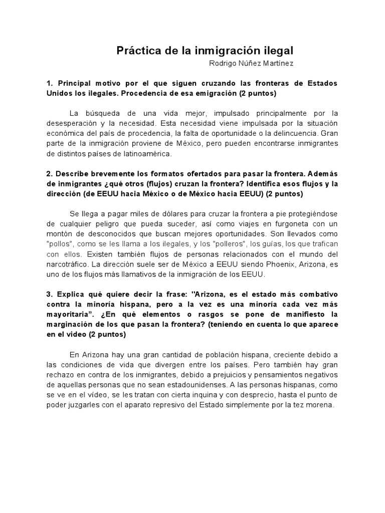 Inmigración ilegal y xenofobia en EE.UU. | PDF | Inmigración | Xenofobia