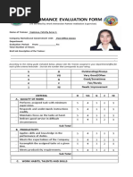 Kitchen Employee Evaluation Form | PDF | Kitchen | Business