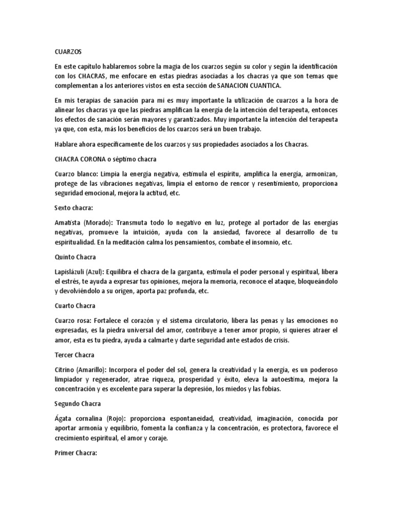 CUARZOS | PDF