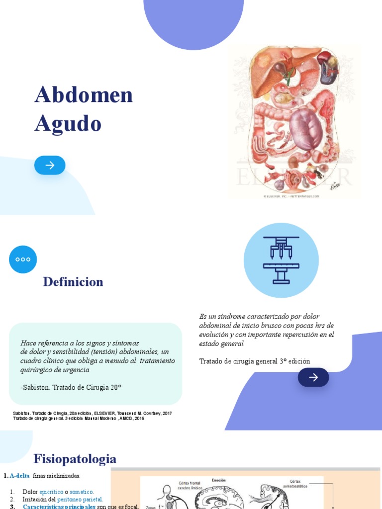Abdomen Agudo | PDF | Abdomen | Dolor