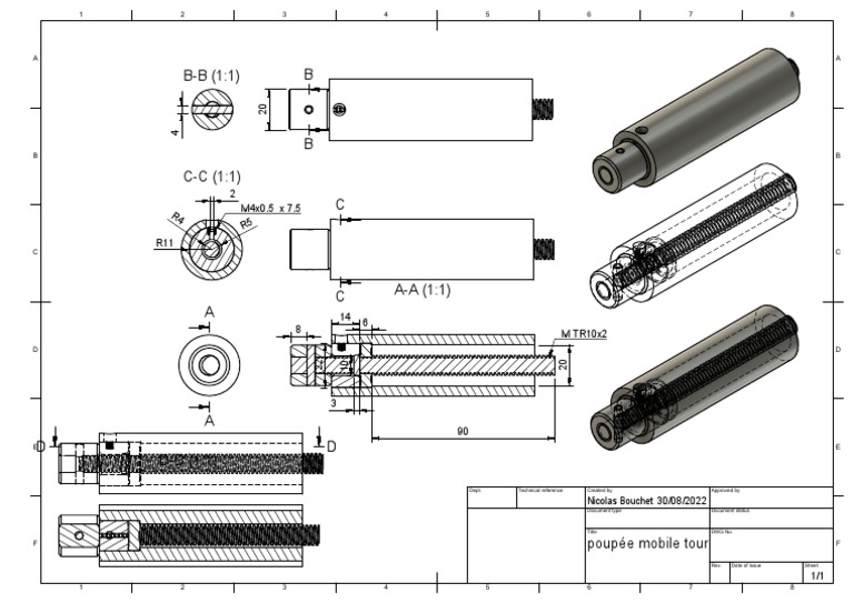 plan poupée mobile tour | PDF | Locomotives | Wheeled Vehicles