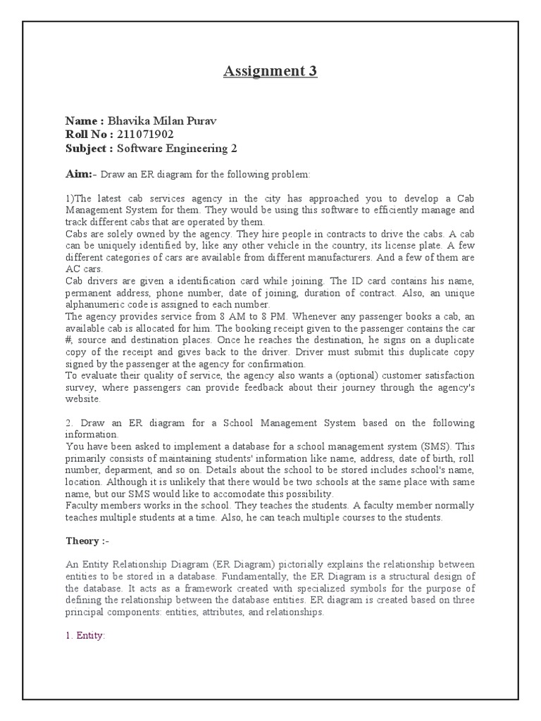 Assignment 3: Name: Bhavika Milan Purav Roll No: 211071902 Subject: Software Engineering 2 Aim ...