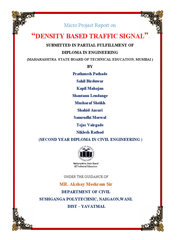 Traffic Project | PDF | Traffic | Traffic Light