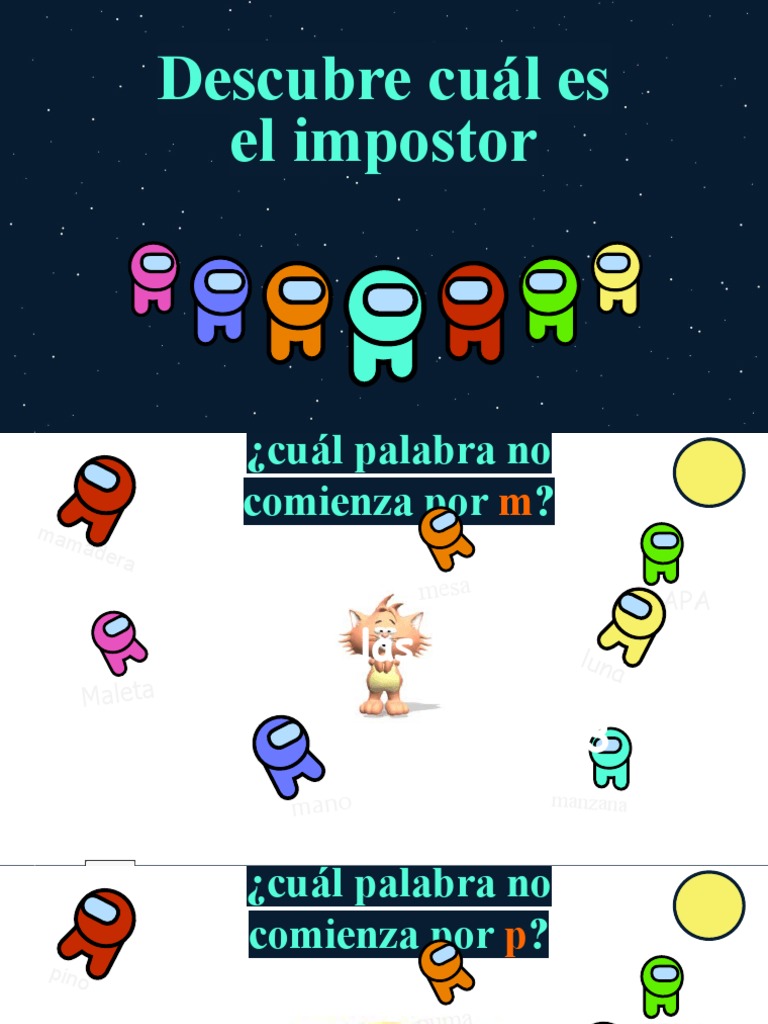 Descubre Cuál Es El Impostor | PDF