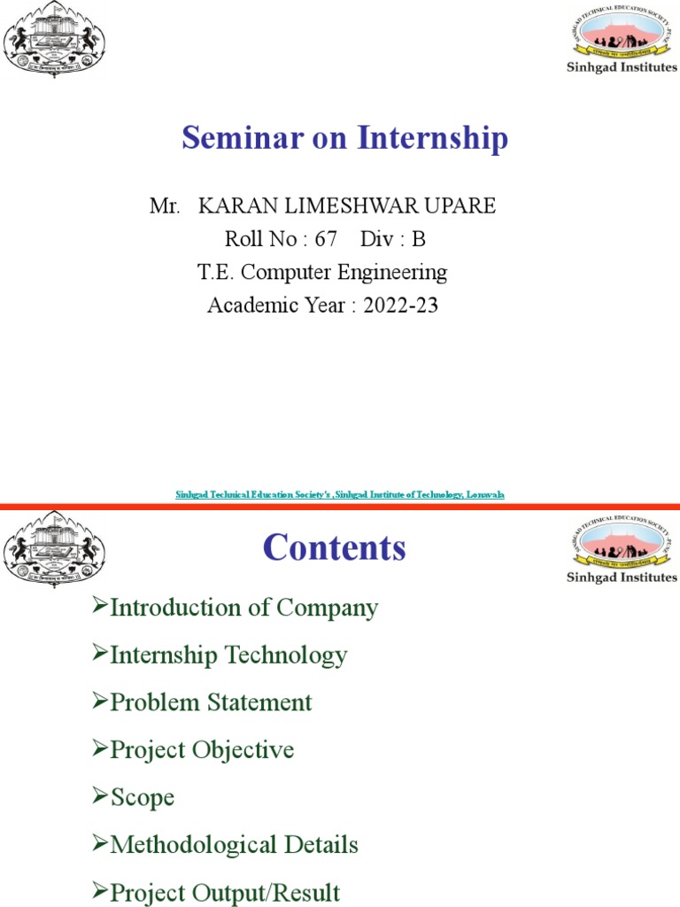 Presentation KARAN UPARE | PDF