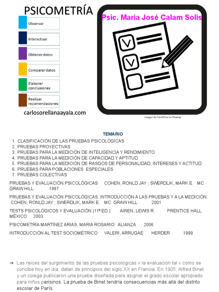 1.clasificación de Las Pruebas Psicologicas. | PDF 1.clasificación de Las Pruebas Psicologicas. | PDF