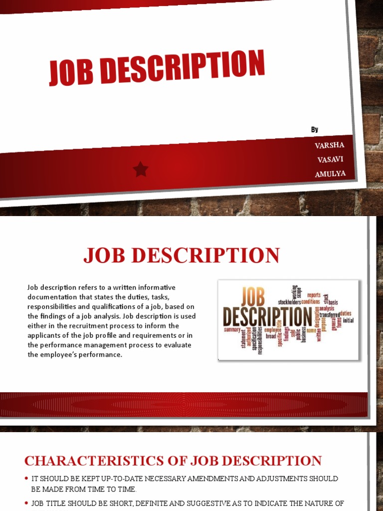 Job Description | PDF