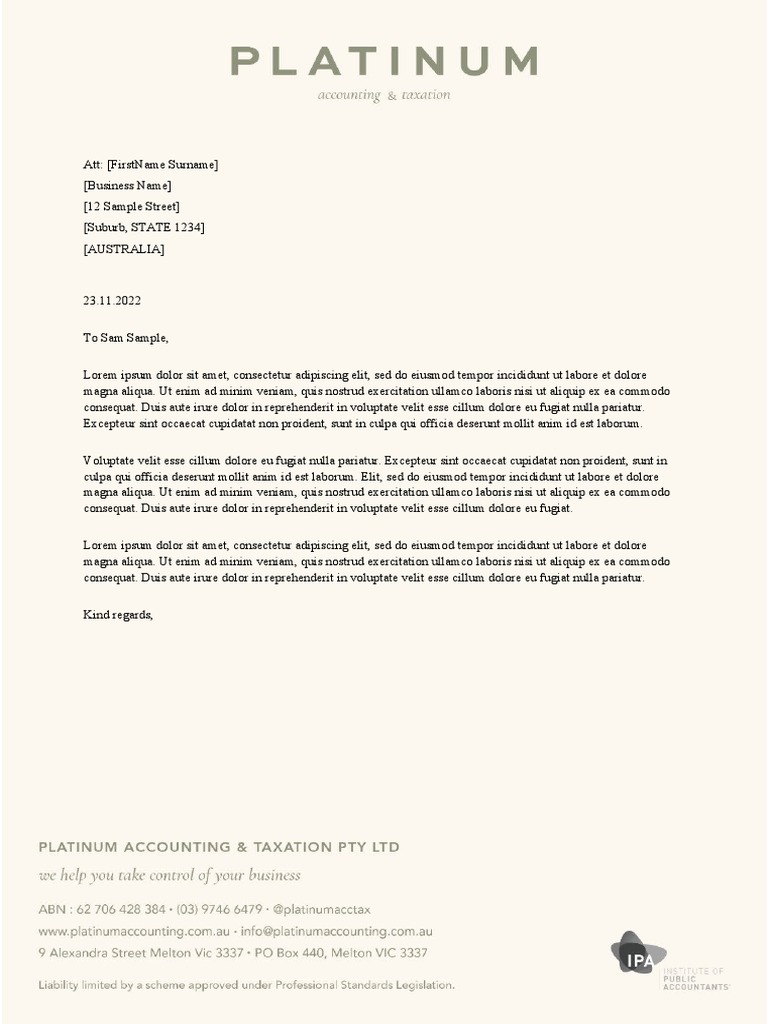 Platinum - Letterhead Done | PDF