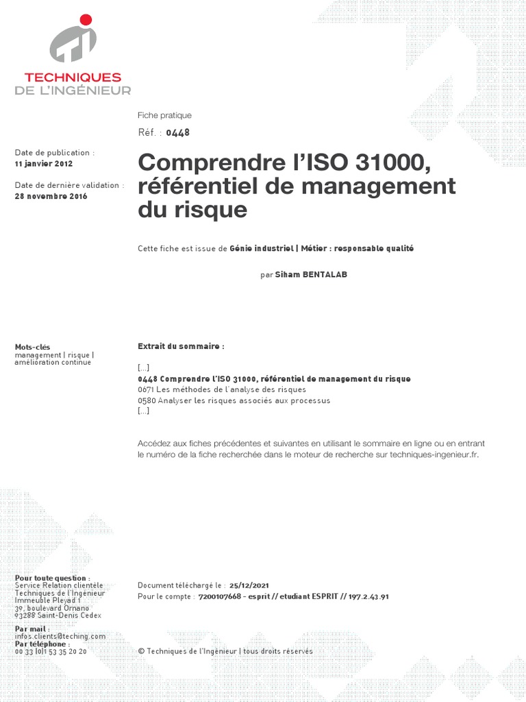 ISO 31000-Management Des Risques-0448 | PDF