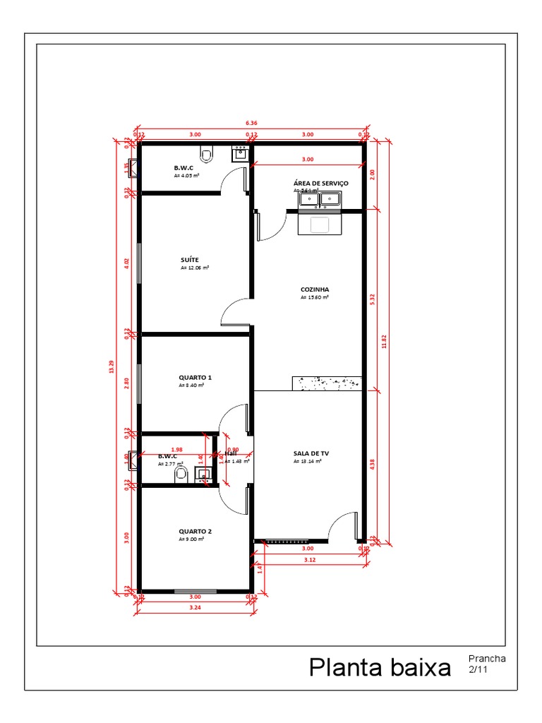 Planta 80 M 2 | PDF