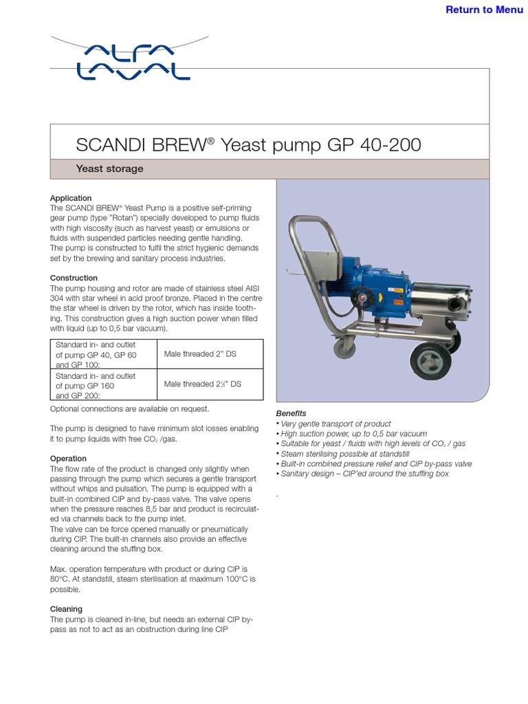 3.9 Yeast Pump | PDF | Pump | Valve