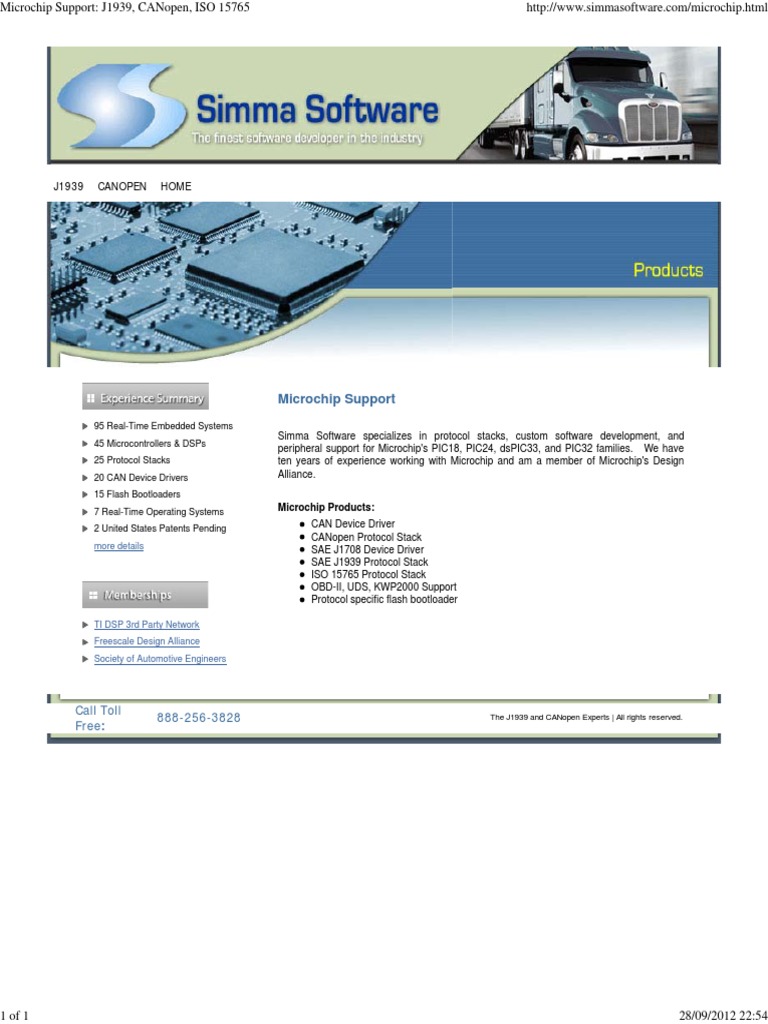 Microchip Support - J1939, CANopen, ISO 15765 | PDF
