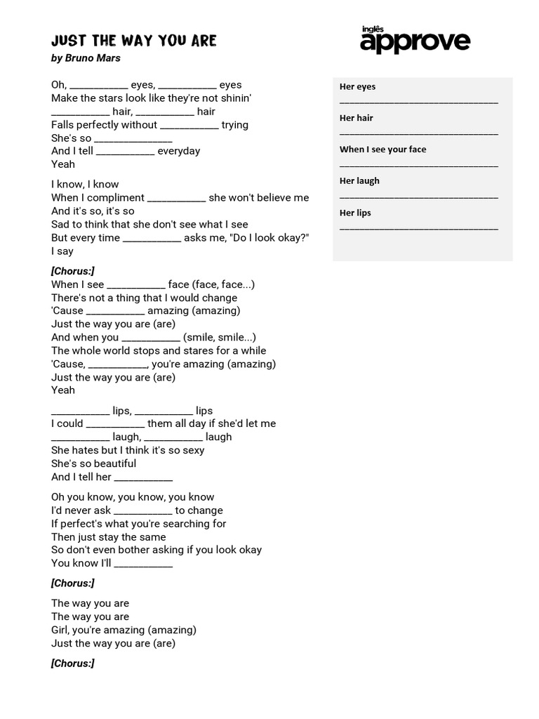Possessive Adjectives Song | PDF