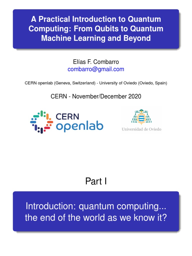 PIQC Lecture 4 | PDF | Physics | Computer Science