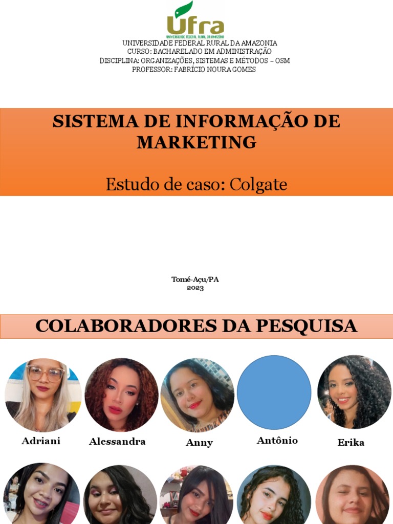 Sistema de Informação de Marketing: Estudo de Caso: Colgate | PDF