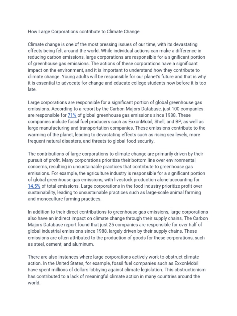 Jake Felcher - Project 2 | PDF | Climate Change | Sustainability