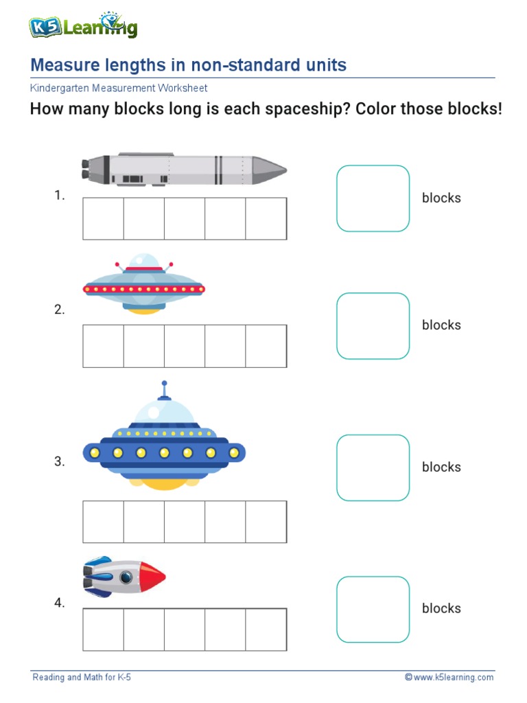 Measure Lengths Non Standard Units A | PDF