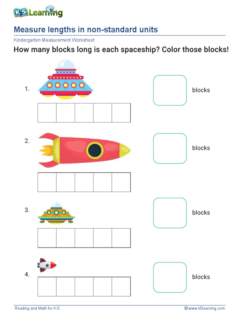 Measure Lengths Non Standard Units B | PDF