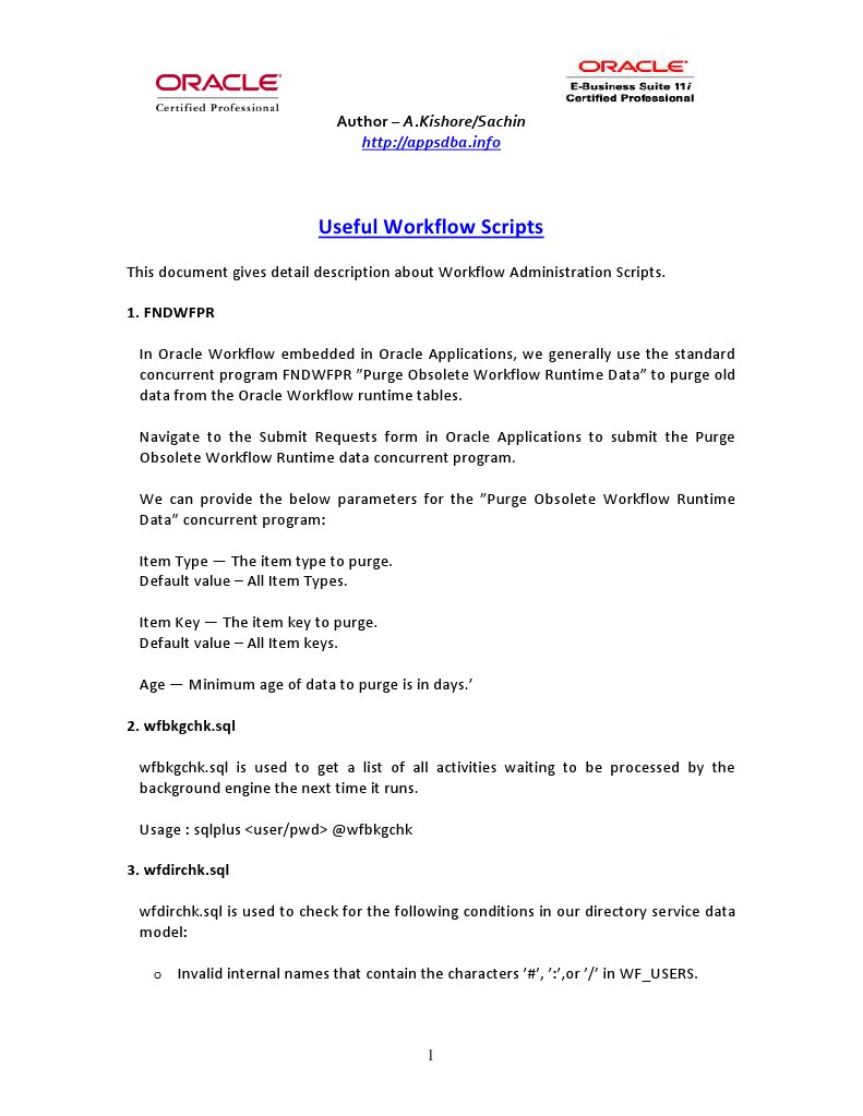 Useful Workflow Scripts | PDF
