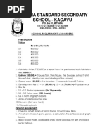 Mengo Senior School S1 - S5 Payment Reference Guide | PDF | Payments | Money