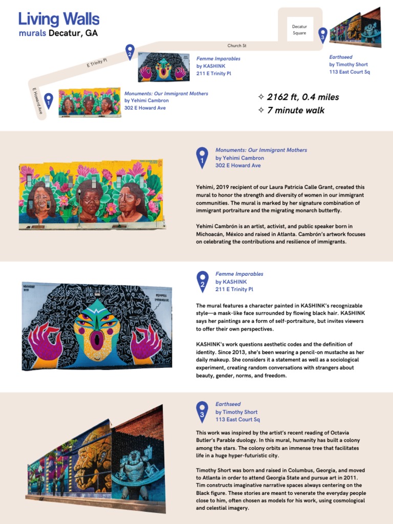 Decatur Mural Map | PDF | The Arts | Aesthetics