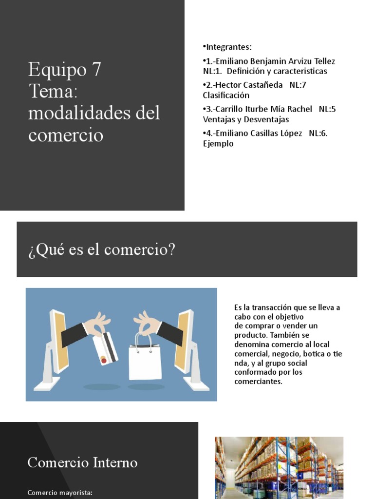 Modalidades Del Comercio | PDF