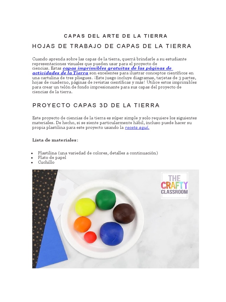 Proyecto Capas Del Arte de La Tierra | PDF