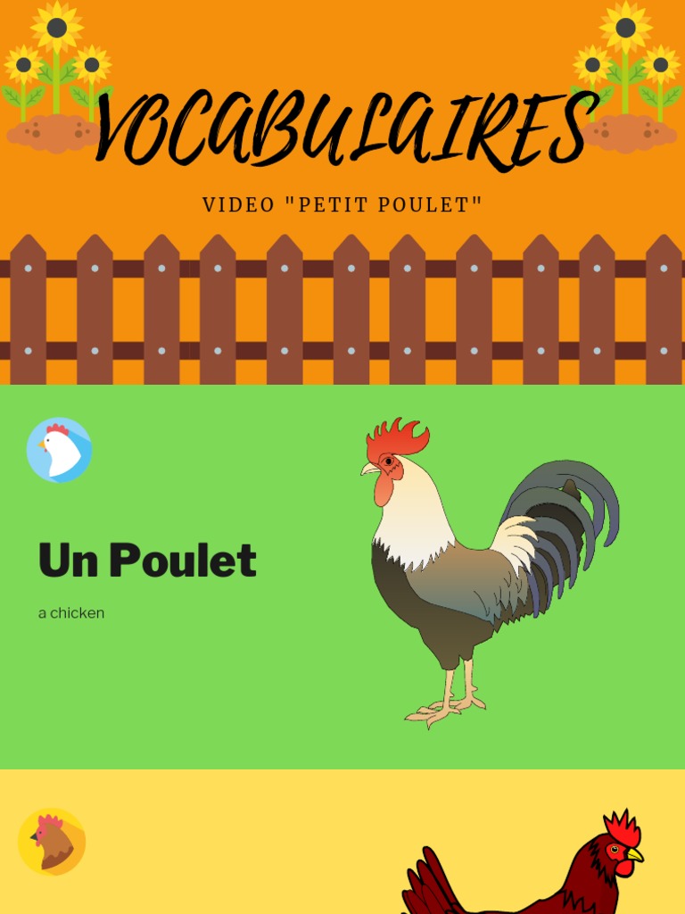 Vocabulaire Animaux de la Ferme | PDF