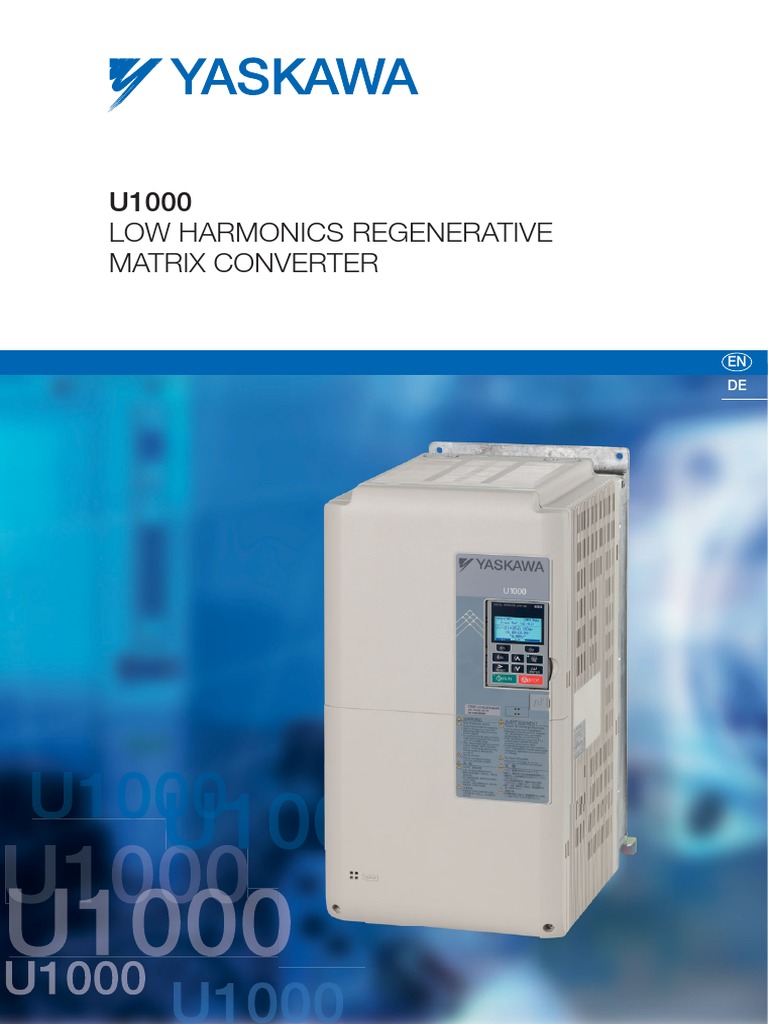 Преобразователь частоты YASKAWA U1000 | PDF | Power Inverter | Electric ...