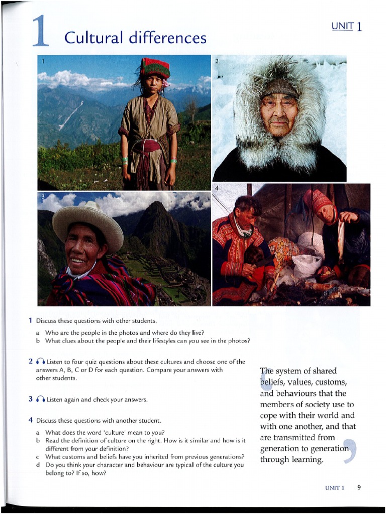 Unit 1 Cultural Differences | PDF