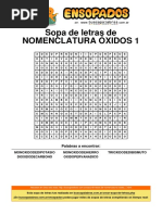 Sopa de letras: Elementos químicos | PDF | Tabla periódica | Química