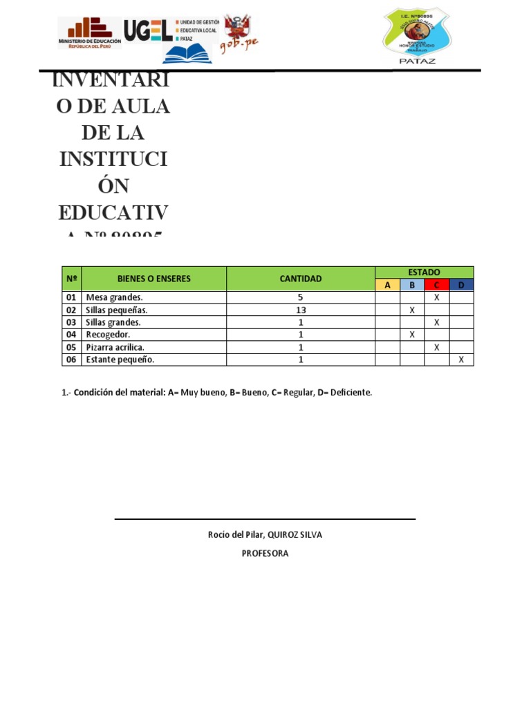 Inventario de Inicial 5 Años-2023 | PDF