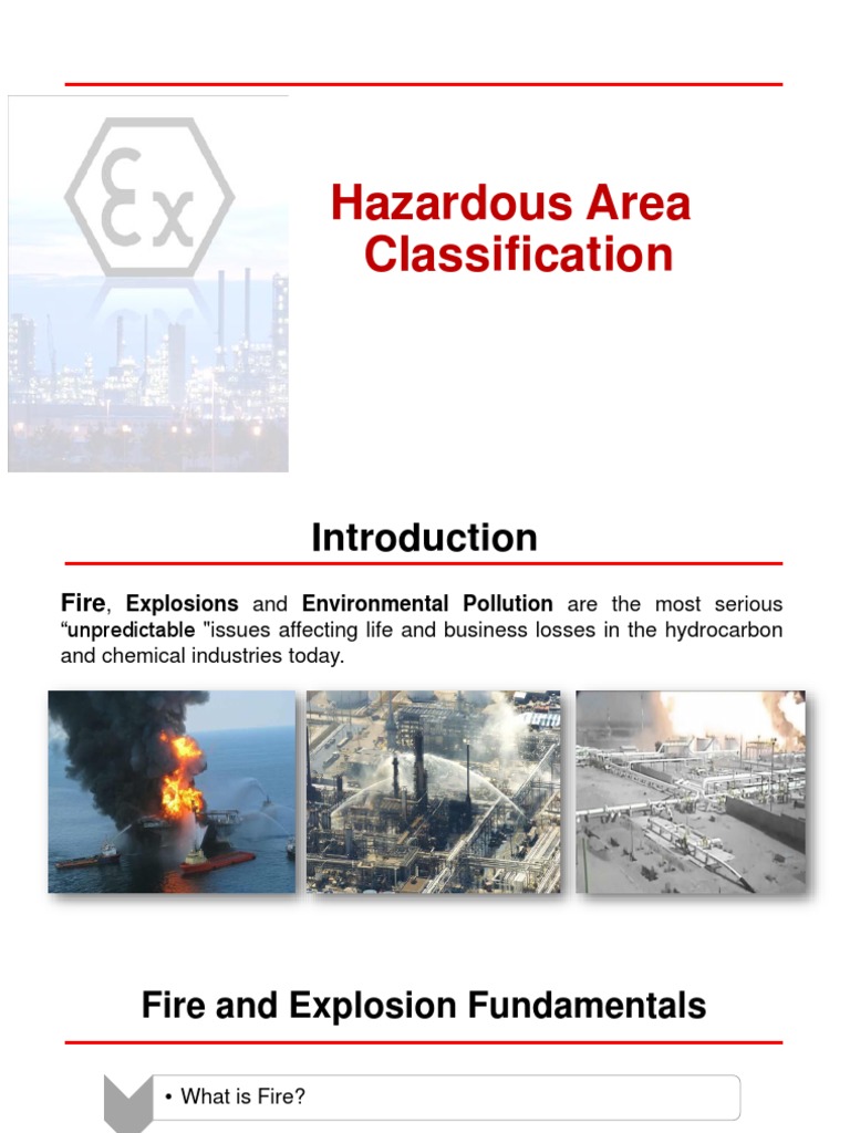 HAZARDOUS AREA CLASSIFICATION - Updated | PDF | Fires | Combustion
