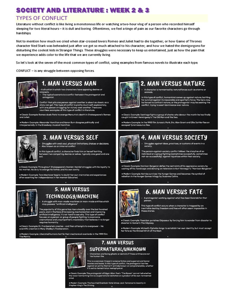 Types of Conflict | PDF | Plot (Narrative)
