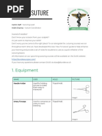 ALiEM Card - Laceration Repair and Sutures 2 | PDF | Surgical Suture | Wound