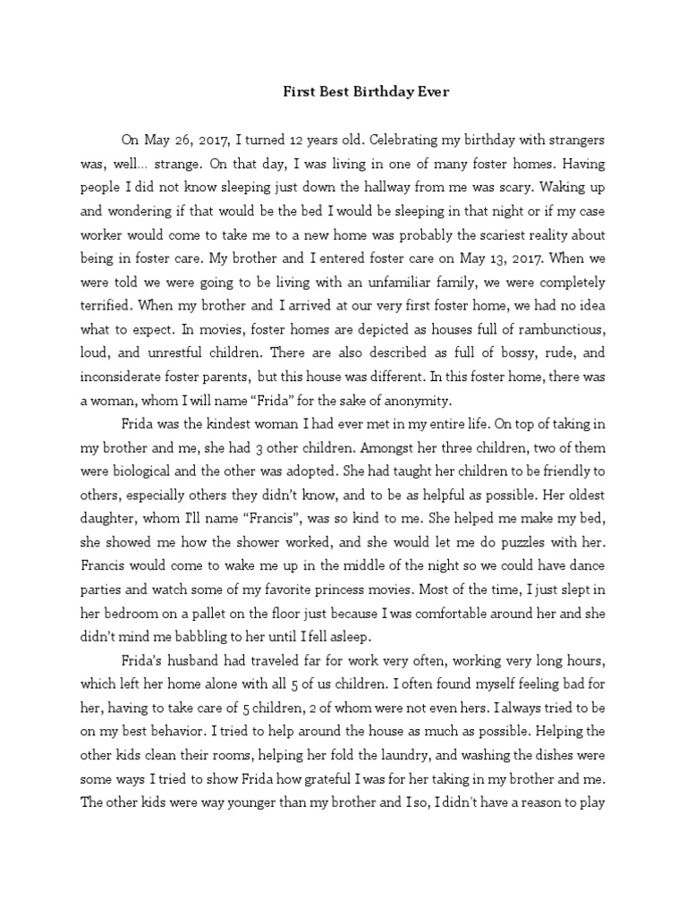 Memoir Rough Draft | PDF