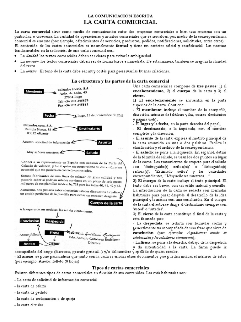 La Carta Comercial | PDF